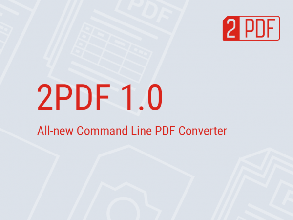 2PDF 1.0: New Tool to Create PDF from Command Line Interface or Batch File